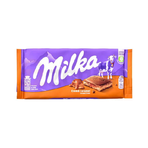 MILKA CARAMEL CREME SLAB 100G – Mayroons